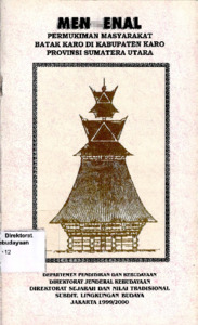 Mengenal permukiman masyarakat Batak Karo di Kabupaten Karo Provinsi Sumatera Utara - Repositori ...